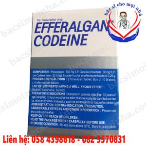 Efferalgan codeine là thuốc gì? giá bao nhiêu? mua ở đâu?