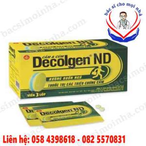 Decolgen là thuốc gì? có tác dụng gì? giá bao nhiêu? mua ở đâu?