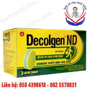 Decolgen là thuốc gì? có tác dụng gì? giá bao nhiêu? mua ở đâu?